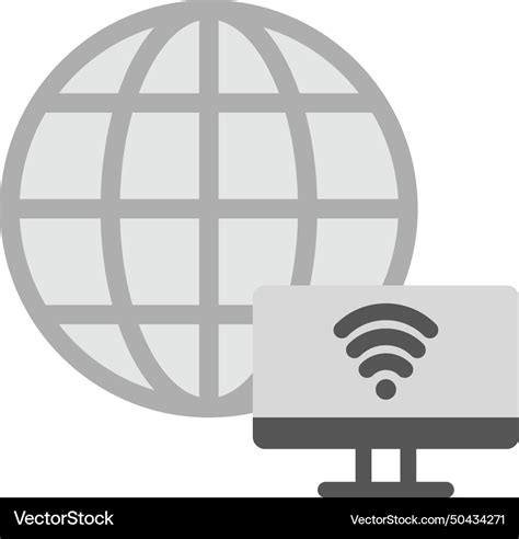 Internet Connectivity Icon Image Royalty Free Vector Image