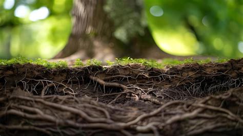 Complex Underground Network Of Tree Roots And Mycorrhizae Absorb Water