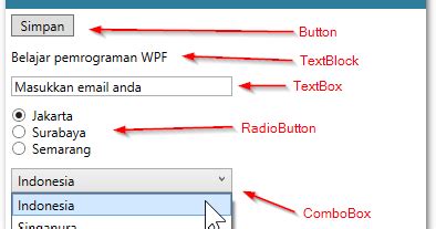 Belajar Pemrograman WPF NET And C Menambahkan Control Di Dalam Aplikasi WPF