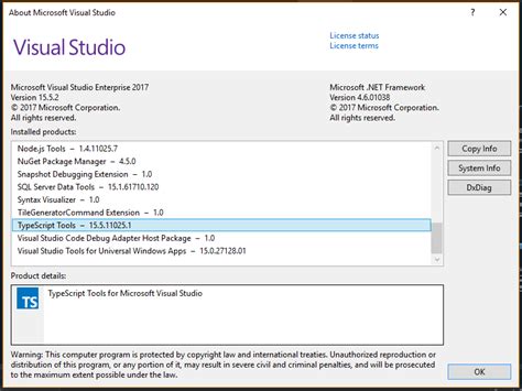 Missing Typescript Options In Visual Studio Enterprise 2017 Stack