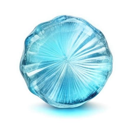 Premium Photo A Blue Ice Cube That Is Shaped Like A Flower