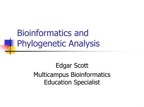 Bioinformatics And Phylogeny Pdf Pdf Databases Computer Software