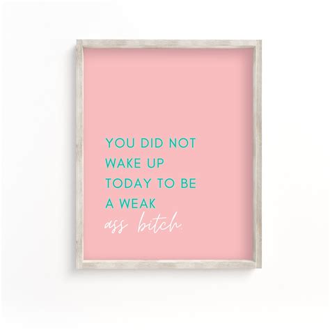 Printable Quote Wall Art Digital Poster Motivational Art Print Sweary