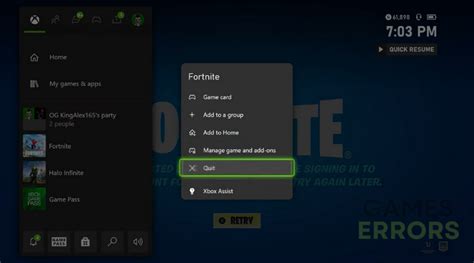 Fortnite Unexpected Error Occured On Xbox How To Fix