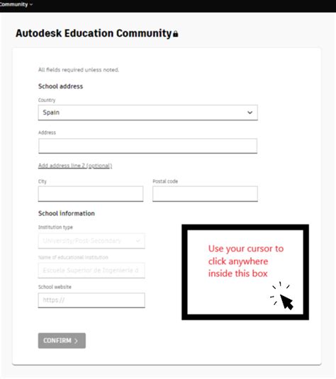 Education Plan Confirm Or Continue Button Is Disabled On The Address Collection Form