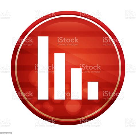 통계 다운 아이콘 현실적인 대각선 모션 빨간색 둥근 버튼 일러스트 0명에 대한 스톡 벡터 아트 및 기타 이미지 0명 감소
