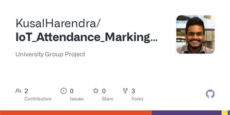 GitHub Kusalharendra IoT Attendance Marking System WebSite University Group Project