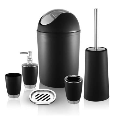 Fresh Fab Finds 6 Piece Bathroom Accessories Set Soap Dispenser