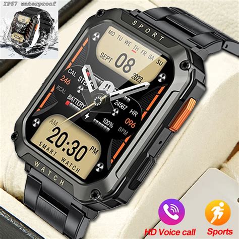 Rel Gio Militar Imperme Vel Para Homens AI Voice Bluetooth Rel Gio