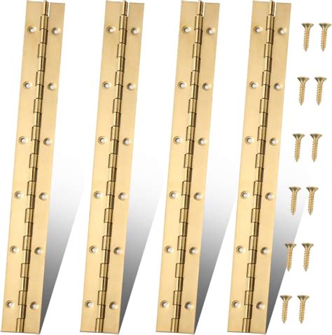 2 Pack Heavy Duty Piano Hinges 2 Open Width X 12 Stainless Steel Continuous