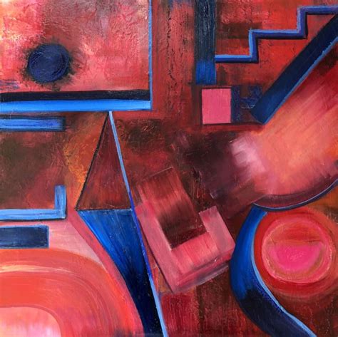 Abstract Red And Blue Catherine Kennedy