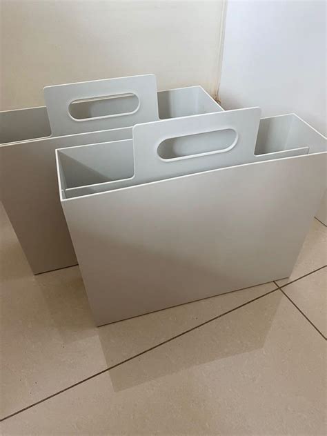 Muji Box File With Handle Hobbies And Toys Stationery And Craft