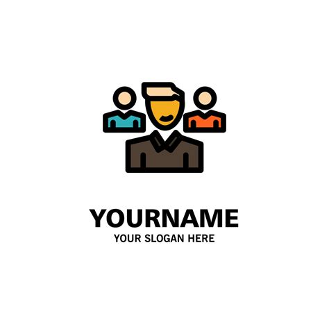 Team User Manager Squad Business Logo Template Flat Color 14427604