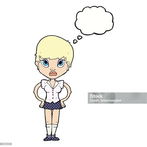 말풍선이 있는 짜증난 여자아이 만화 캐릭터 그리기에 대한 스톡 벡터 아트 및 기타 이미지 그리기 낙서 드로잉 말풍선 Istock