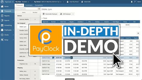Payclock In Depth Demo Youtube