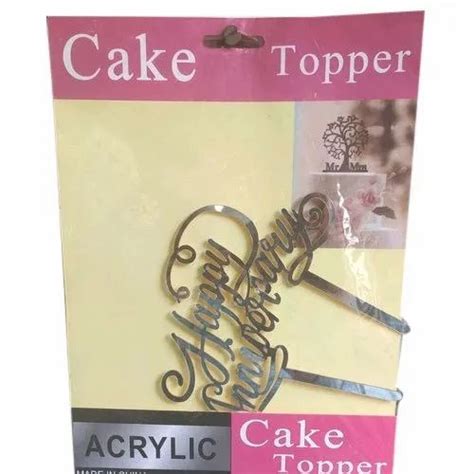 Acrylic Cake Topper Packaging Type Packet At Rs 80piece In Mumbai