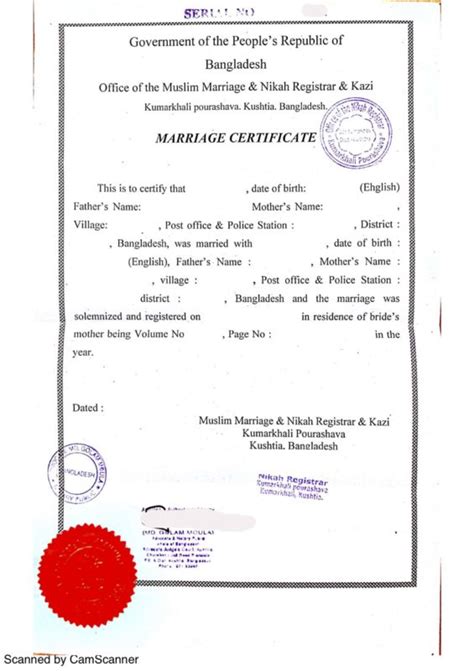 Marriage Certificate Bangladesh Beglaubigte Übersetzungen