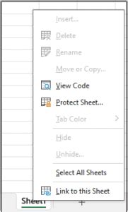 Protect Excel Workbook Using Vba