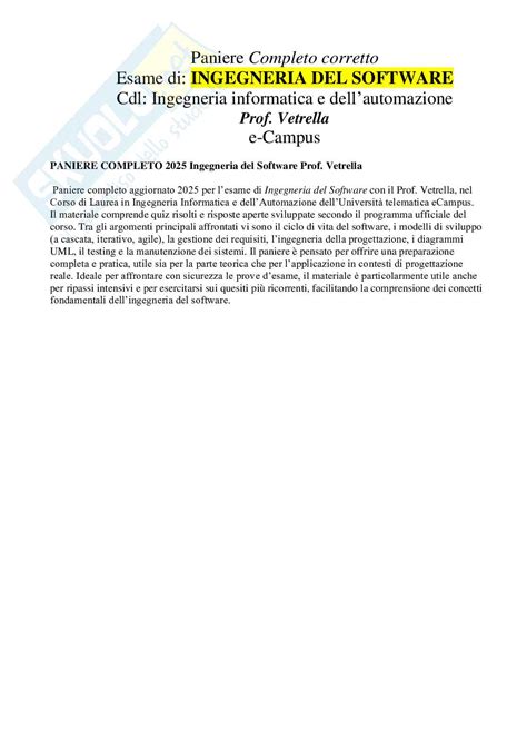 Ingegneria Del Software