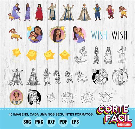 Kit Digital Filme Wish Da Disney Artes Em Vetor Elo7