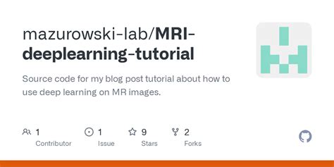 GitHub Mazurowski Lab MRI Deeplearning Tutorial Source Code For My Blog Post Tutorial About