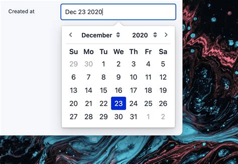 Date Picker Basedash
