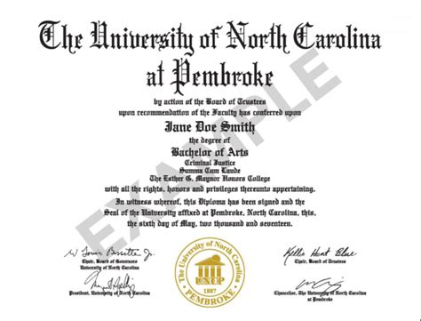 Honors College Distinction At Graduation The University Of North
