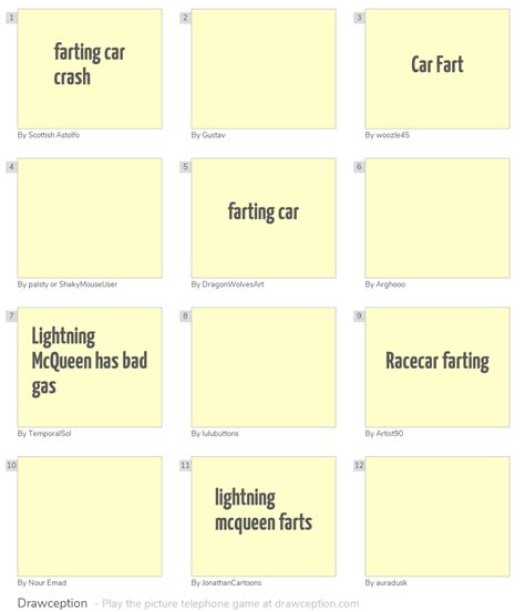 Farting Car Crash Drawception