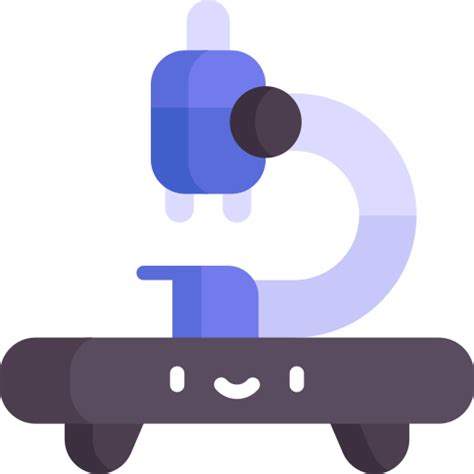 Microscope Kawaii Flat Icon