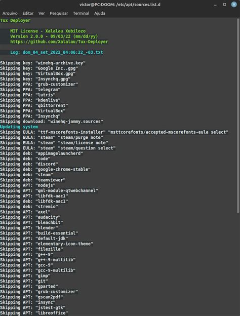 GitHub Xalalau Tux Deployer Automate The Installation Of Your Main Packages On Ubuntu And Its