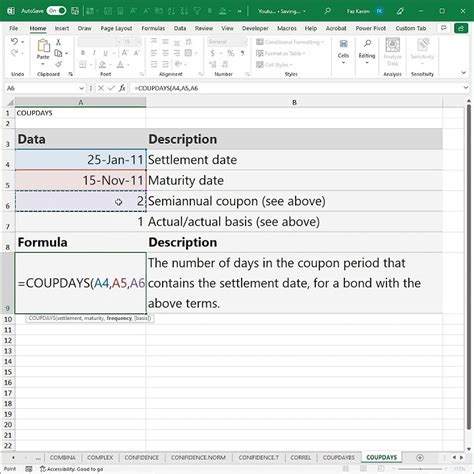 the learnit minute coupdays function excel shorts youtube
