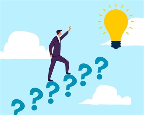 Premium Vector Question Marks Finding Solution Or Search For Answer Solving Problem Or
