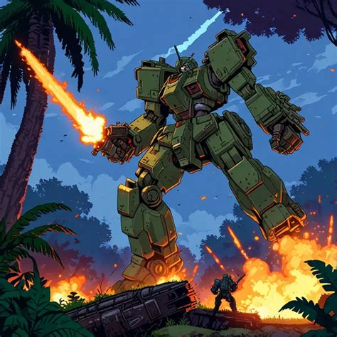Mech Pixel Art Leonardo Prompt