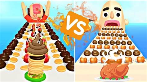 Pancake Run🥞 Vs Sandwich Runner 🍔all Levels Gameplay Walkthrough