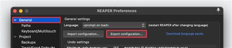 How To Export Import REAPER Settings