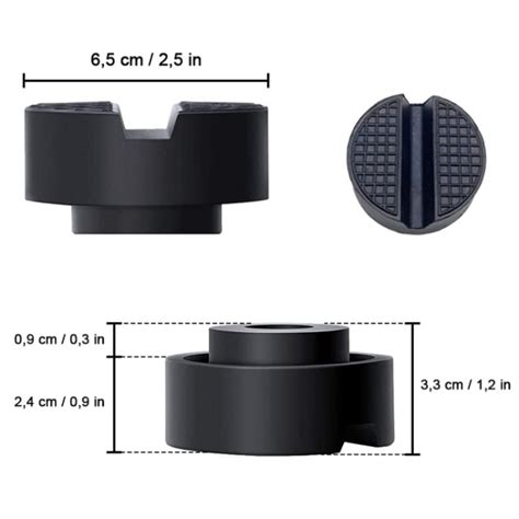 4pcs Automobile Universal Jack Bracket Rubber Support Block