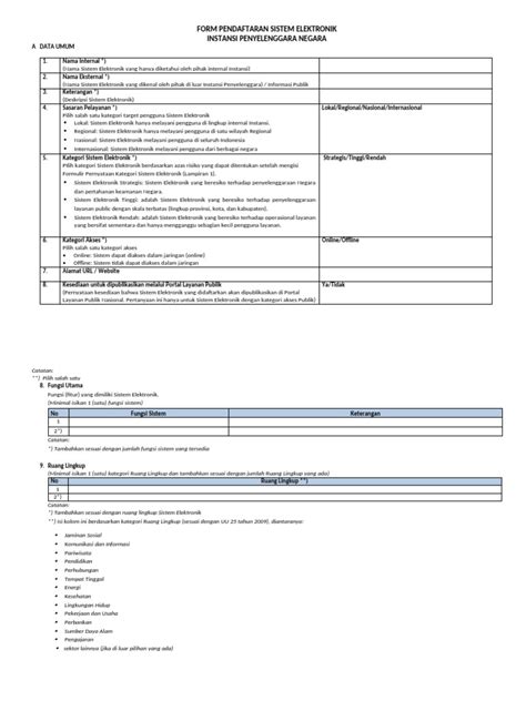 Form Pengisian Pse Pdf