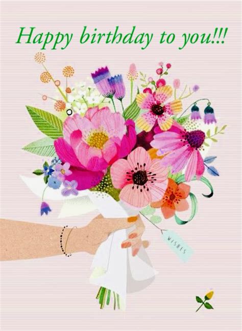 Happy Birthday Birthday Wishes Flowers Happy Birthday Greetings