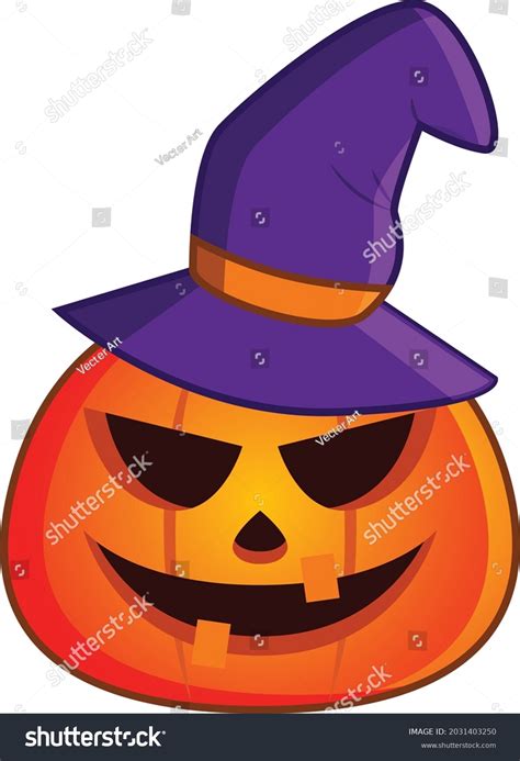 Pumpkin Halloween Cartoon Vector Art Illustration Stock Vector Royalty