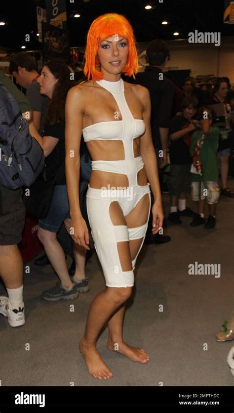 A Fan Dresses As Milla Jovovichs Character From The Fifth Element At