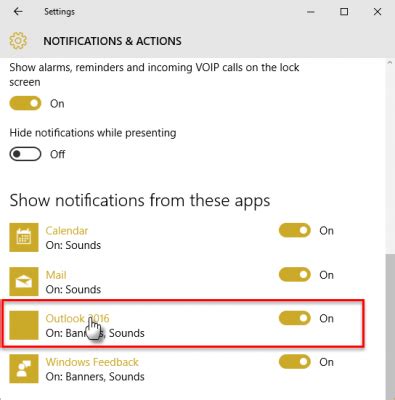Windows 10 And Outlook S New Email Notifications Outlook Tips