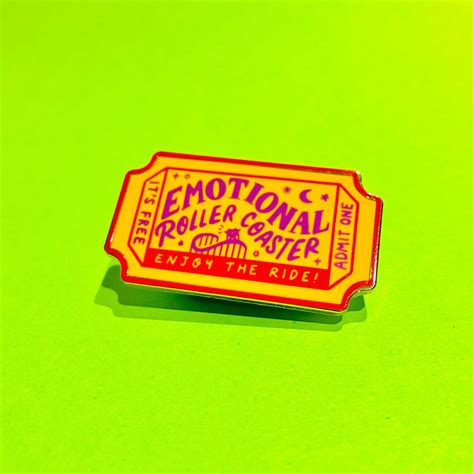Emotional Rollercoaster Enamel Pin Qvwc Shop