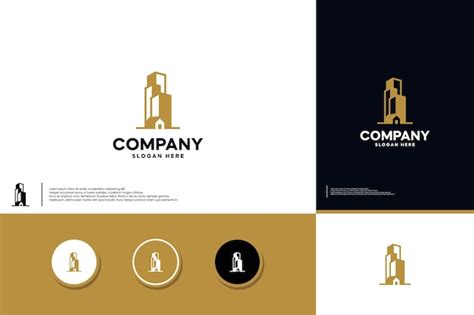 Premium Vector Modern Real Estate Construction Logo Design Template