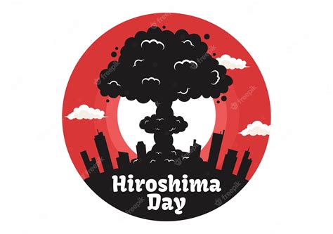 Premium Vector Hiroshima Day Vector Illustration On 6 August With