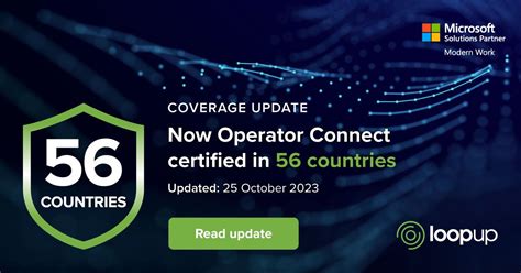 Loopup Gets Operator Connect Certified In 56 Countries Loopup Posted On The Topic Linkedin