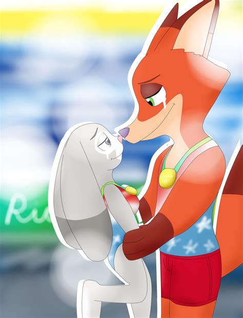 Nick Wilde And Judy Hopps At The Olympics By Darkradx On Deviantart