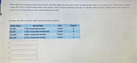 Solved Please Make Sure To Properly Format Your Answers Al