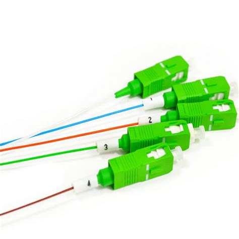 Lc Apc Fiber Optic Coupler Splitter Plc Low Insertion Loss 1 4 Steel Tube Type