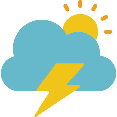 Lightning Basic Miscellany Flat Icon