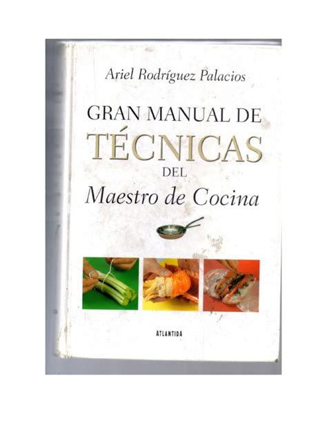 Gran Manual De Tecnicas Del Maestro De Cocina Descargar Gratis Pdf